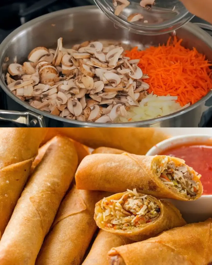 Homemade Pork and Vegetable Egg Rolls Recipe