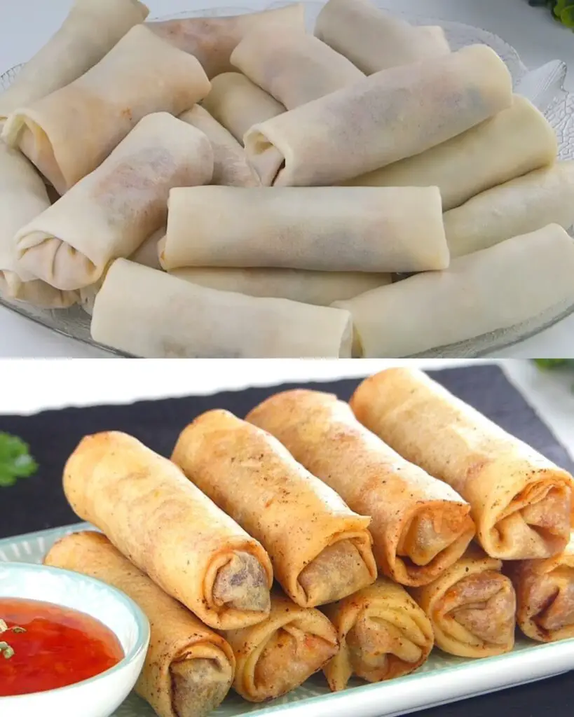 Vegetable Spring Rolls / Chicken Spring Rolls Recipe by Tiffin Box ...