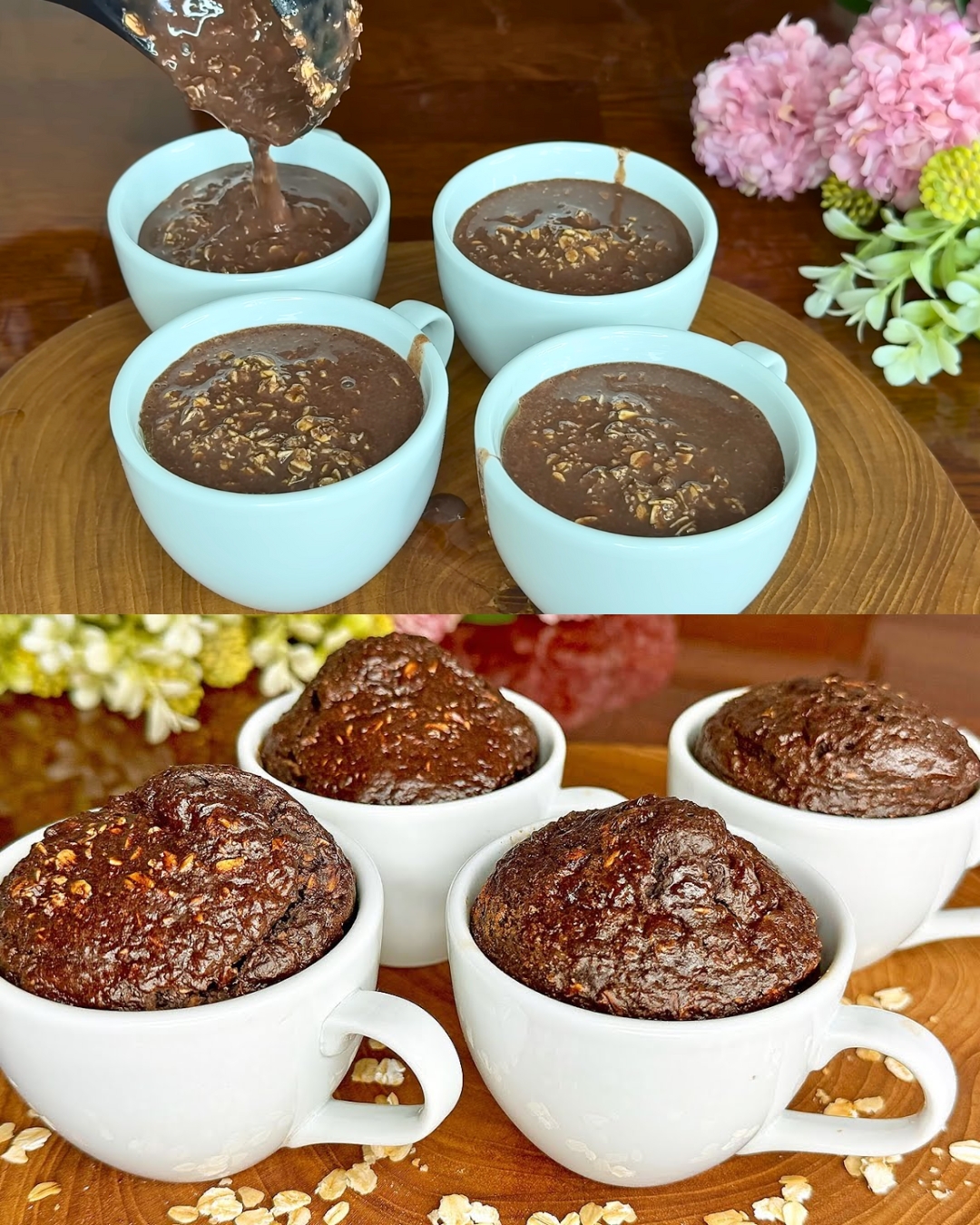 Baked Oatmeal Chocolate Cups