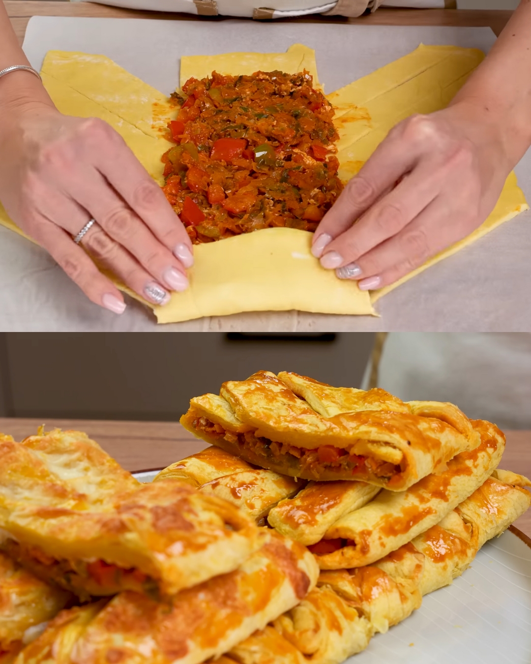 Savory Leek and Vegetable Puff Pastry