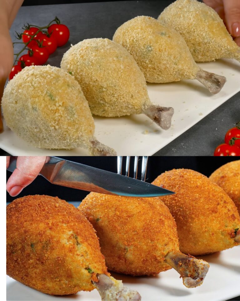Crispy Stuffed Chicken Legs