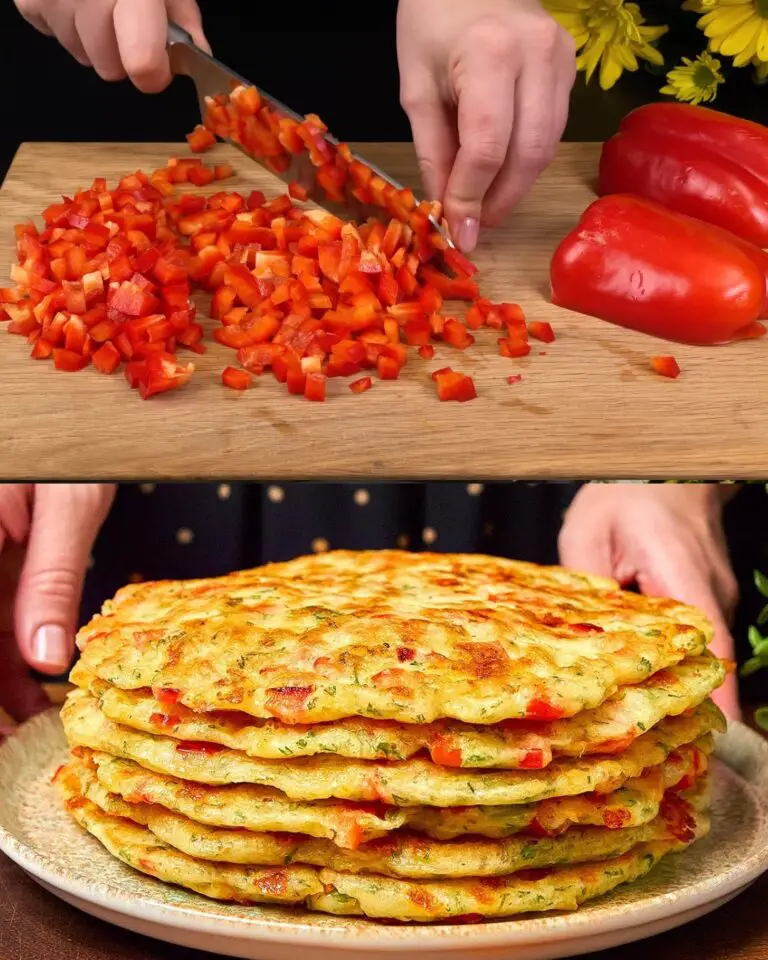 Cheesy Herb and Red Pepper Bread Recipe