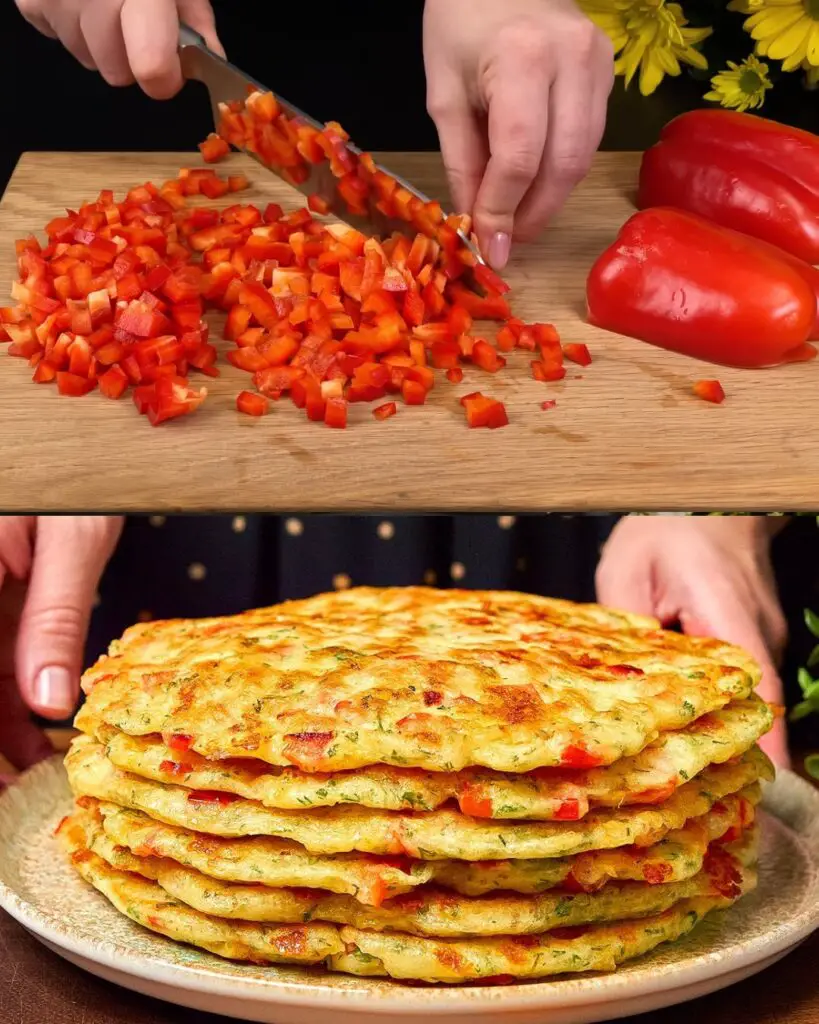 Cheesy Herb and Red Pepper Bread Recipe