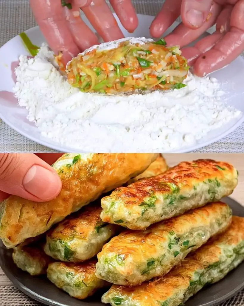 Vegetable Fritters with Cucumber and Sour Cream Dip
