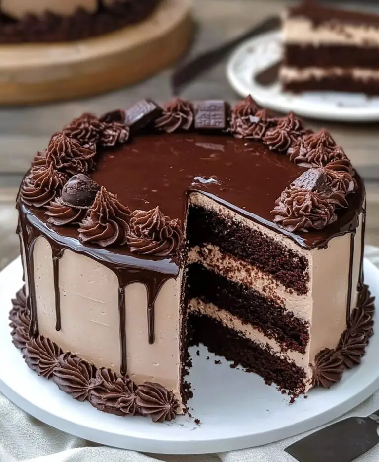 Rich Chocolate Layer Cake with Creamy Cocoa Filling and Chocolate Glaze
