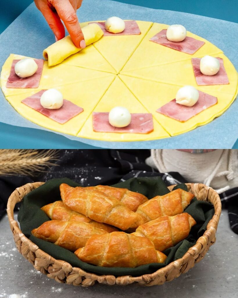 Ham and Cheese Puff Pastry Pockets