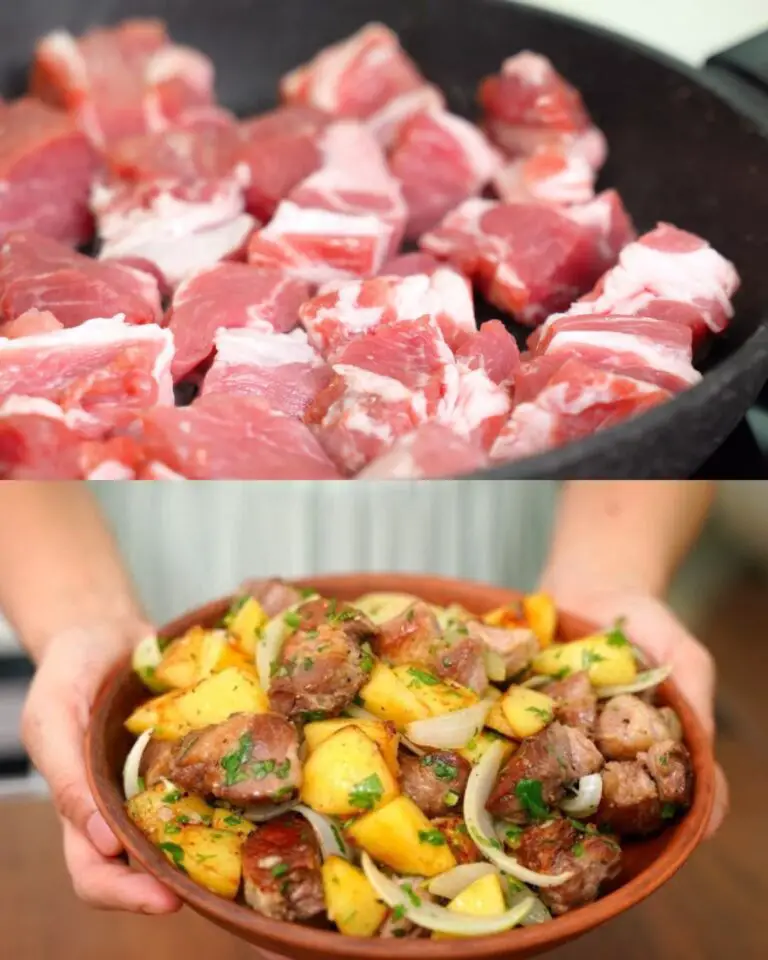 Ojakhuri - Georgian Meat and Potatoes Stir-Fry