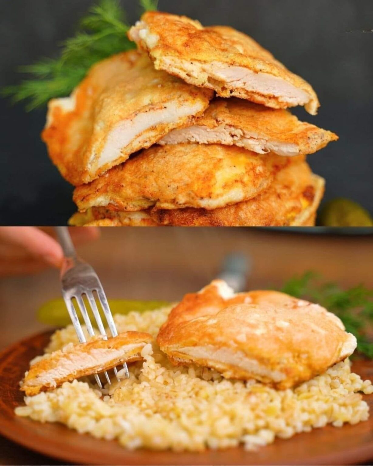 Crispy Chicken Fillet with Seasoned Egg Coating