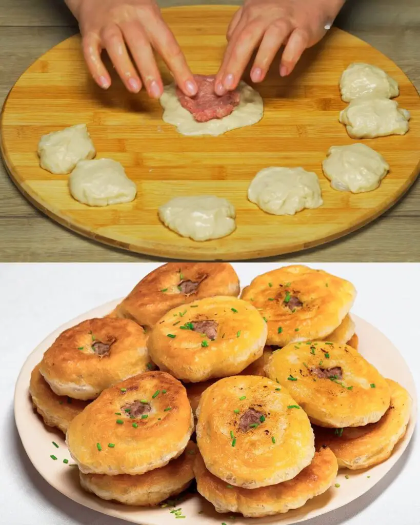 Traditional Fried Meat-Filled Dough Pockets