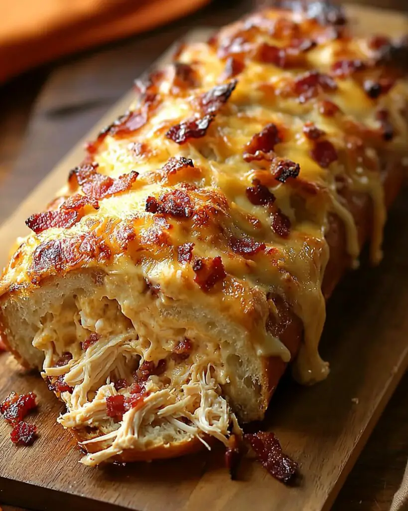 CHEESY CHICKEN BACON STUFFED BREAD: A CROWD-PLEASING APPETIZER RECIPE