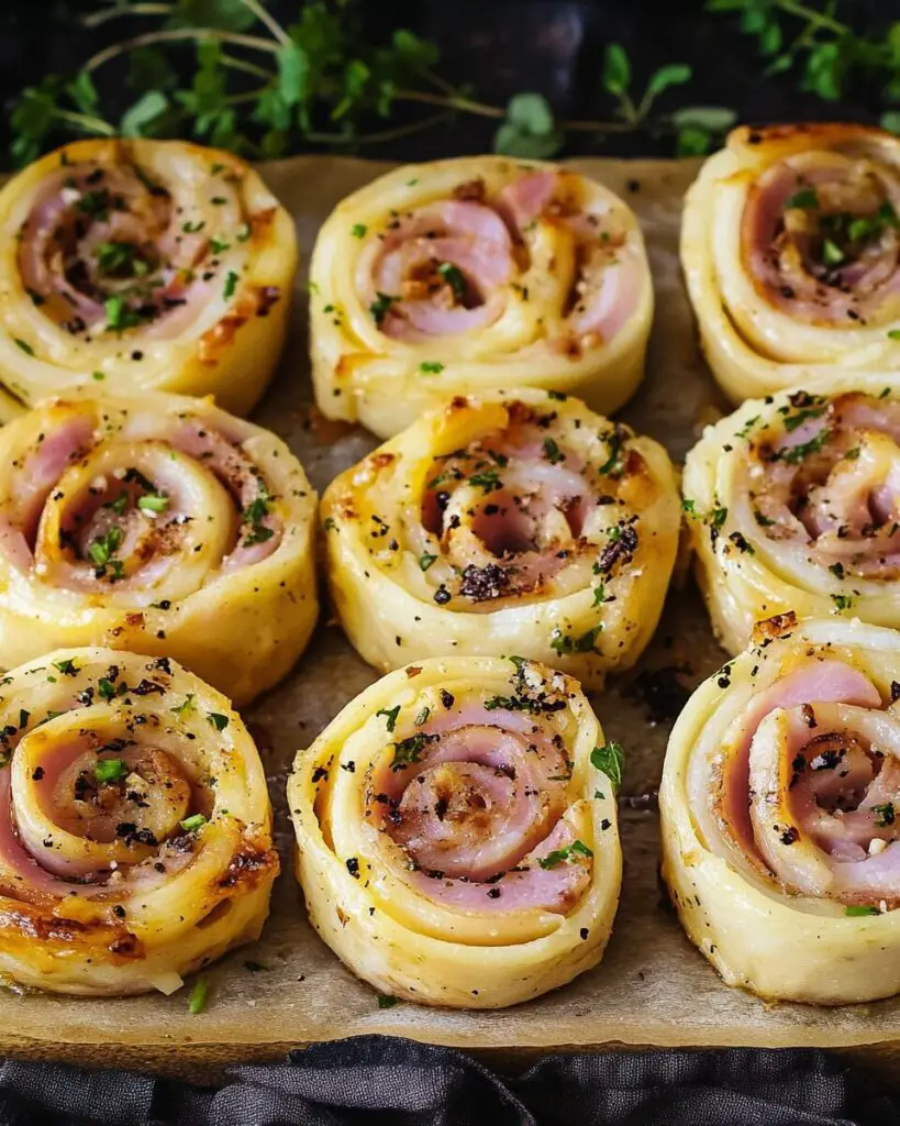 Baked Ham and Cheese Pinwheels