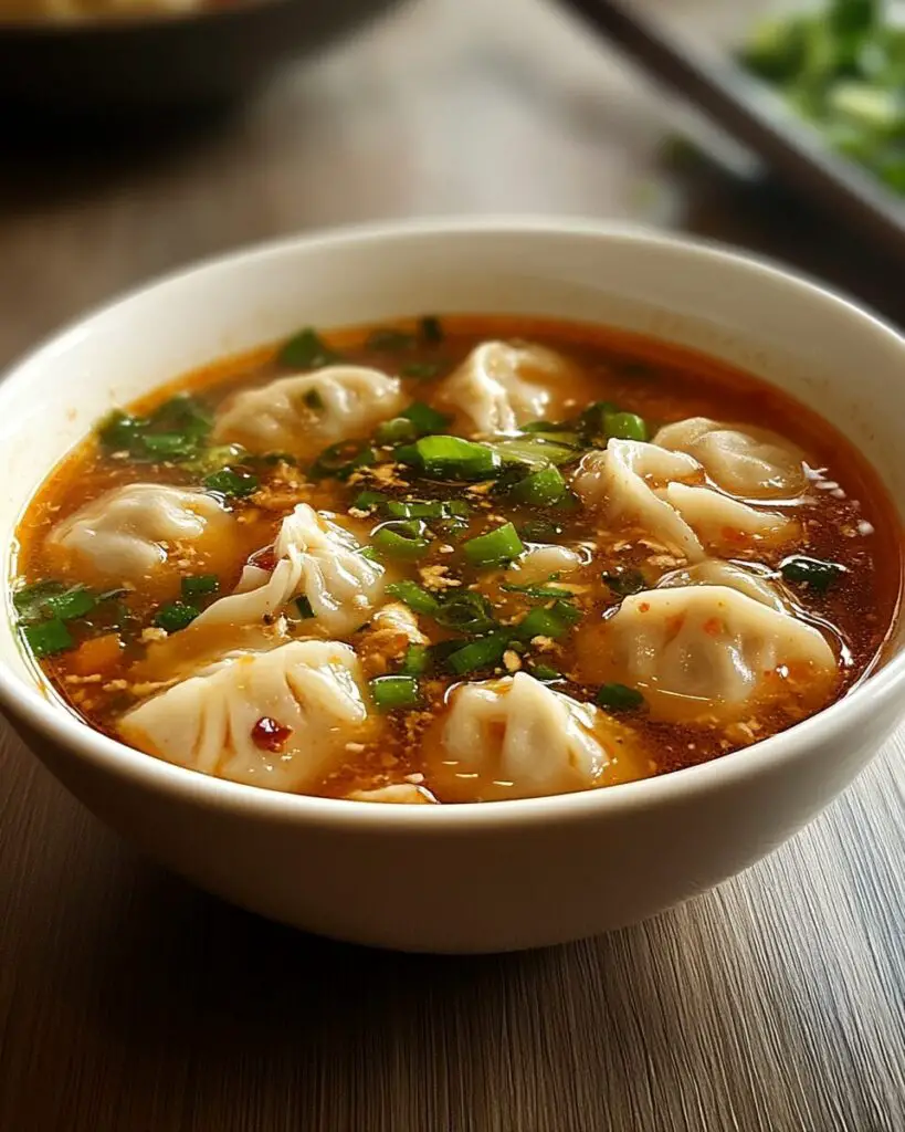 Spicy Dumpling Soup