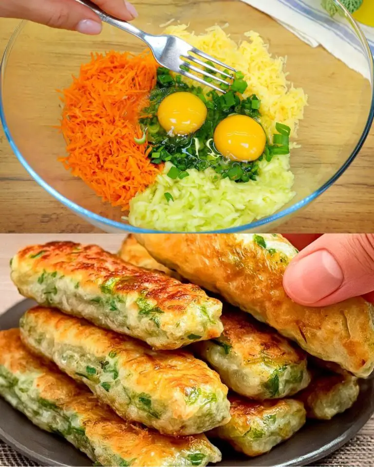 Zucchini, Carrot, and Potato Rolls with Creamy Cucumber Dip