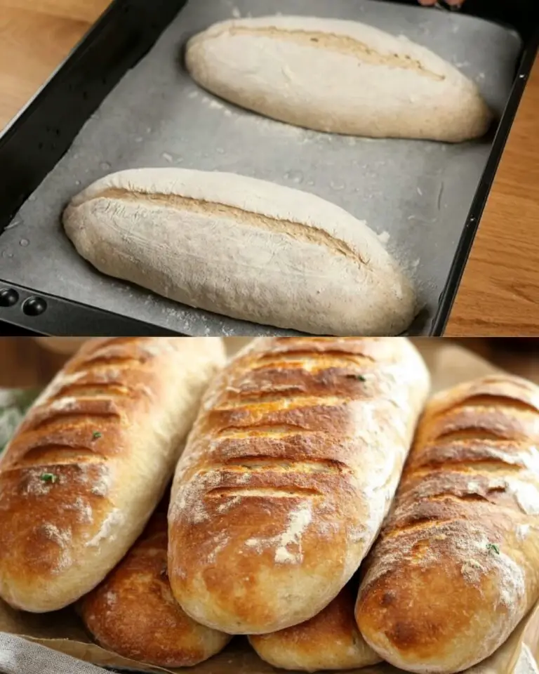 No Knead Italian Panini Bread