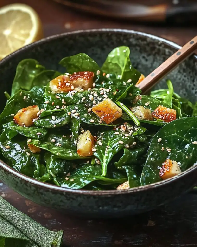 Japanese Spinach Salad japanese-spinach-salad