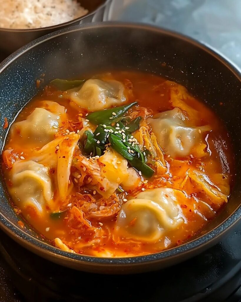 Kimchi & Dumpling Soup