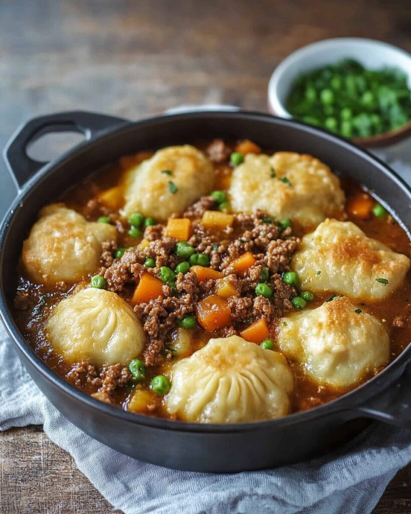 Minced Beef and Dumplings