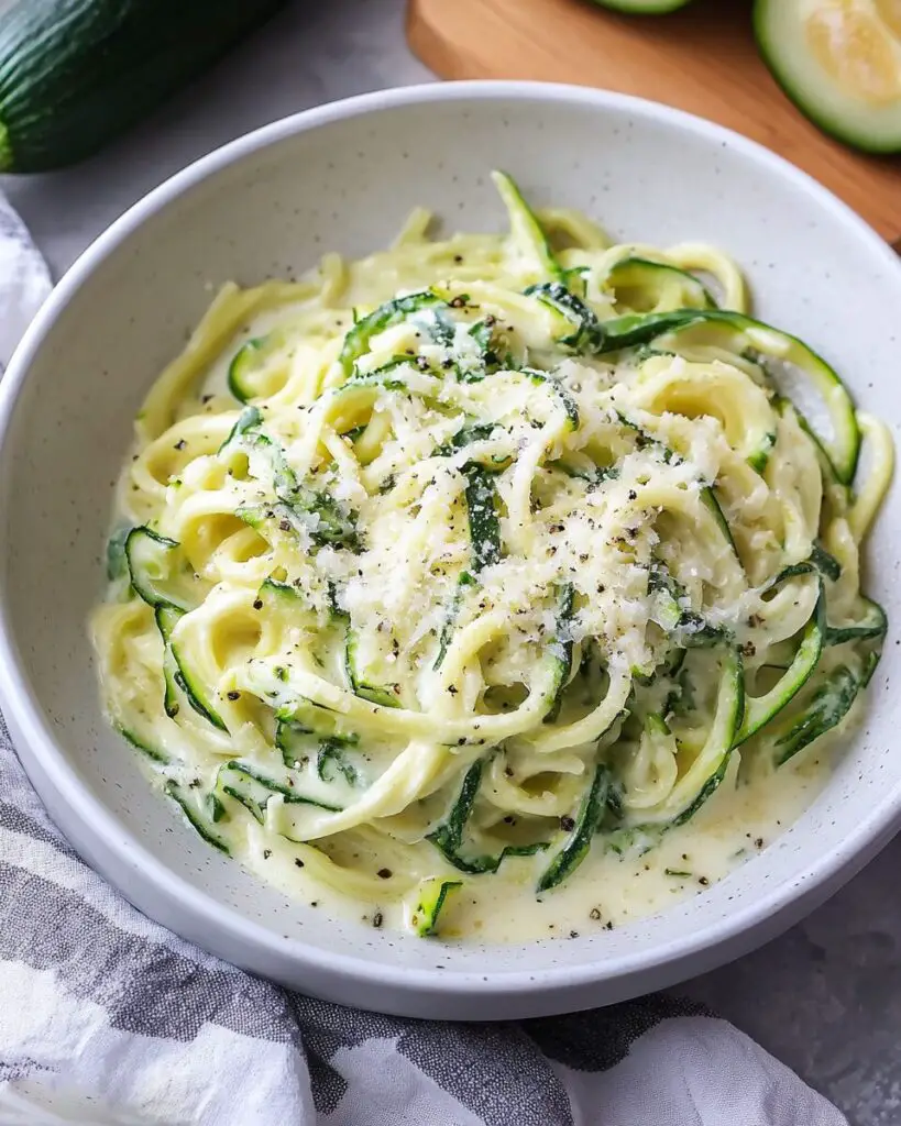 Zucchini Noodle Alfredo