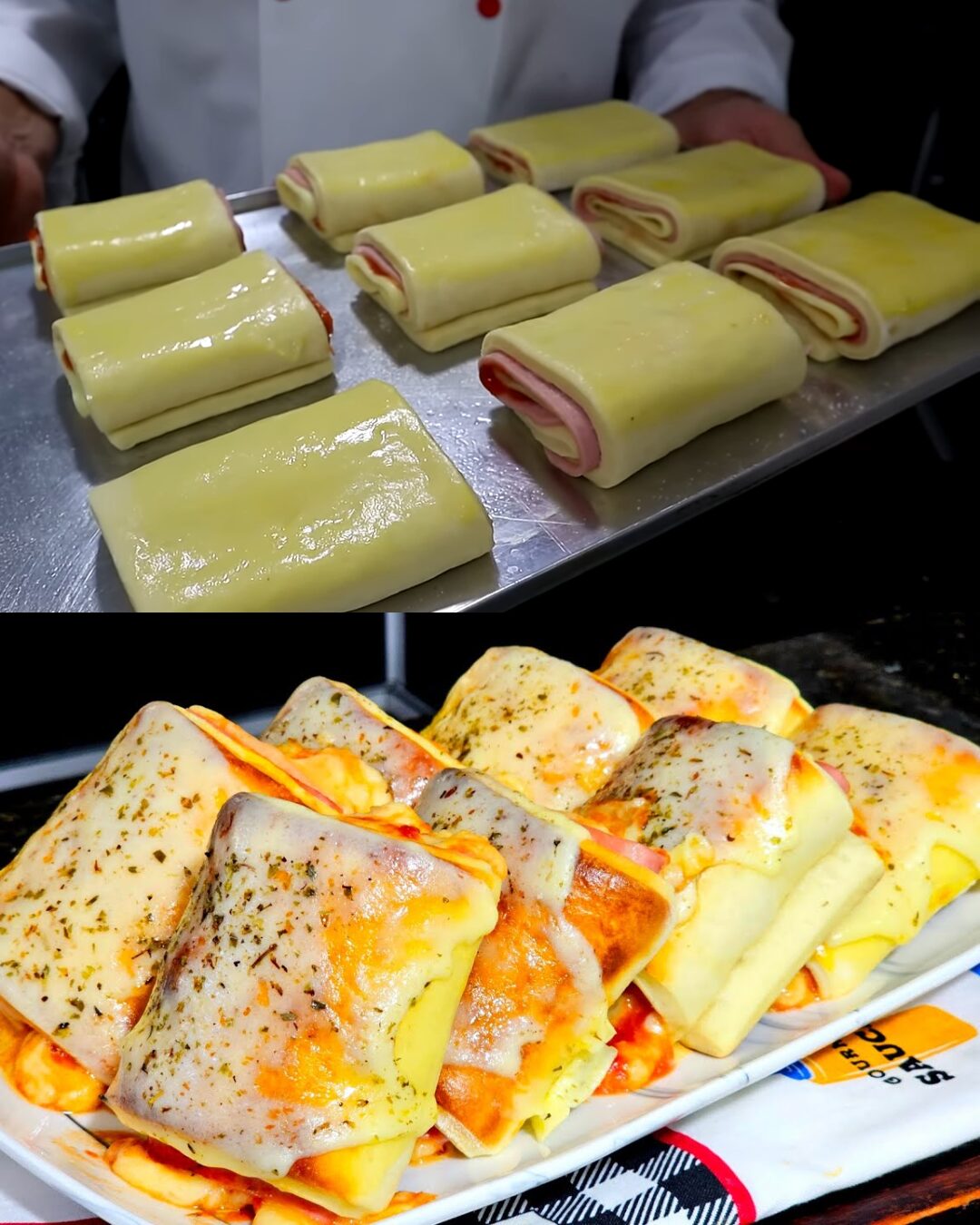 Homemade Brazilian Ham & Cheese Salgados