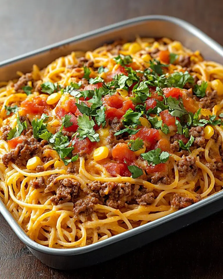 Easy Taco Spaghetti Bake Recipe
