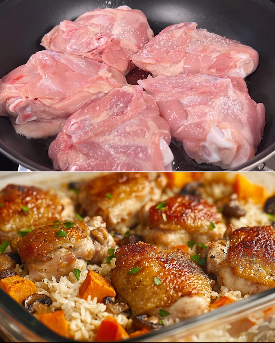 Baked Chicken & Vegetable Rice Casserole