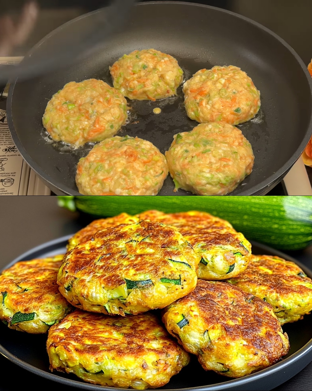 Crispy Vegetable Mozzarella Pancakes