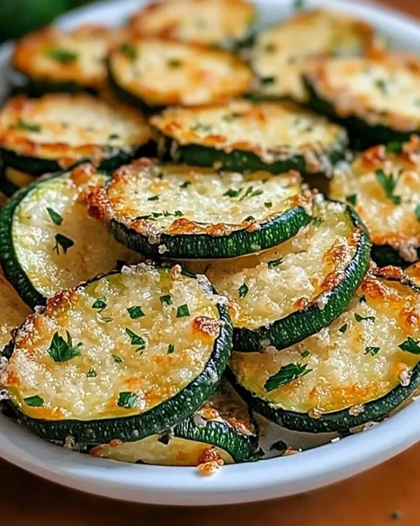 Crispy Parmesan Zucchini Rounds Recipe