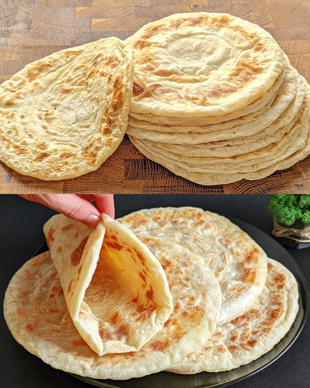 Flaky Butter Layered Flatbread