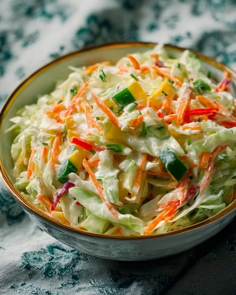 Chinese Cabbage Salad with Yogurt Dressing
